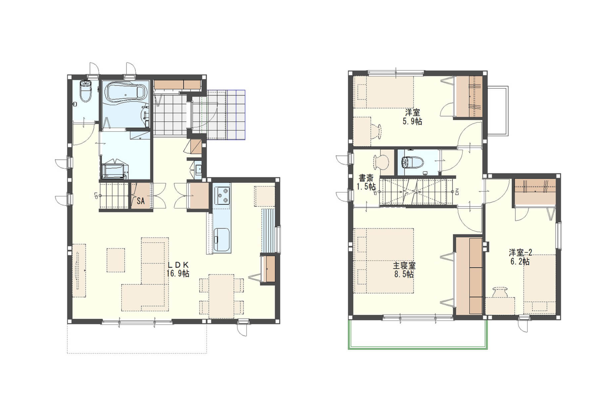 【注文住宅】3～4人家族に最適な3LDKの間取りとは？実例も紹介 | 住まいづくりに役立つ情報サイト「home tag」