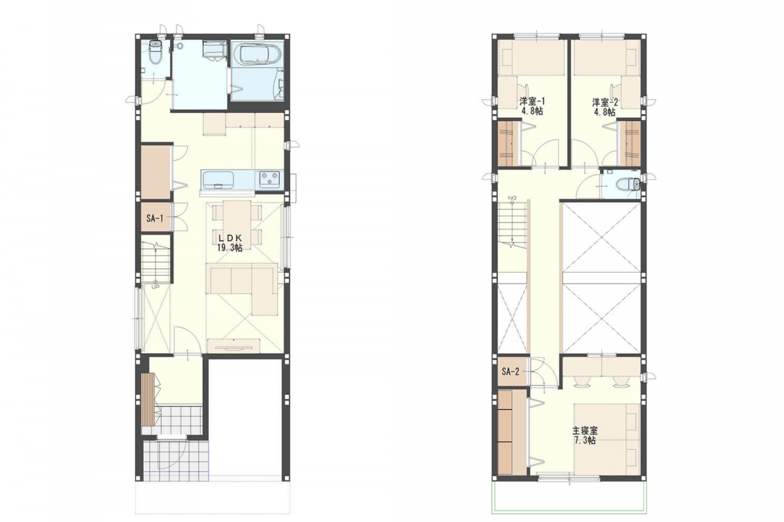 2階建てガレージハウスを建てたい！建築費用の目安やおすすめの間取りも紹介 | 住まいづくりに役立つ情報サイト「home tag」