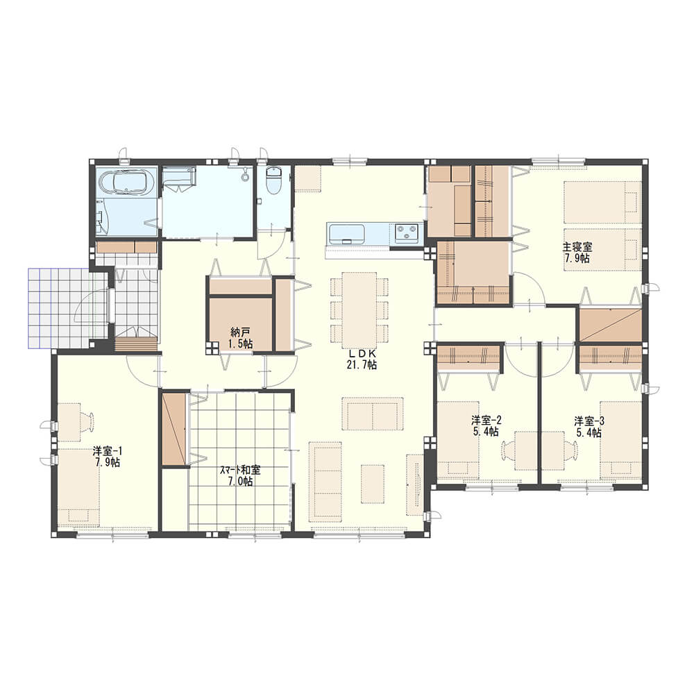 平屋に必要な坪数は？土地の広さはどのくらい？目安や間取りについても解説 | 住まいづくりに役立つ情報サイト「home tag」