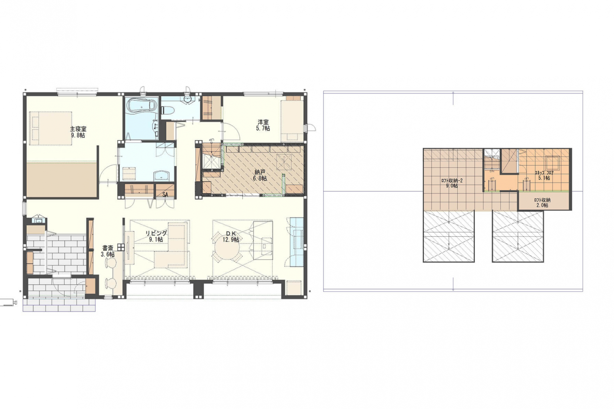 スキップフロアの間取りとは？事例と共に活用方法や失敗しないポイントも解説 | 住まいづくりに役立つ情報サイト「home tag」