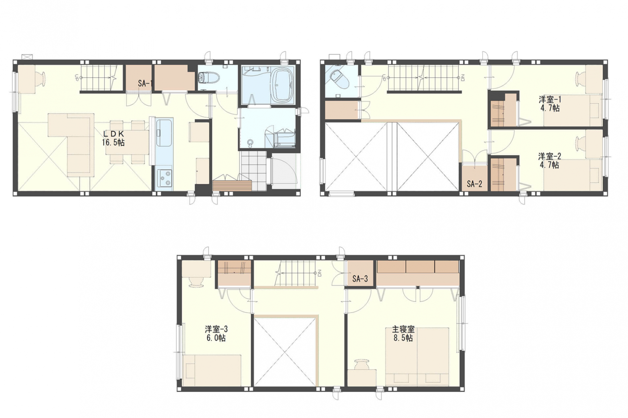 3階建て狭小住宅を建てるとどんな間取りになる？実例やおすすめアイデアも紹介 | 住まいづくりに役立つ情報サイト「home tag」