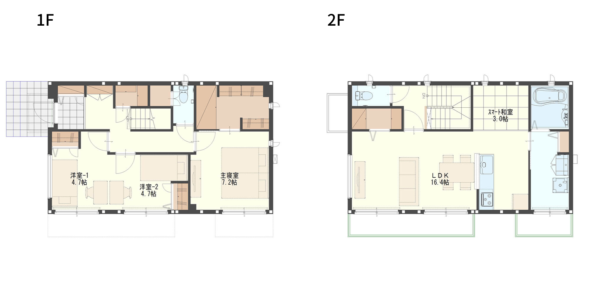 【注文住宅】2階リビングの間取り実例！一緒に取り入れたい間取りアイデアも紹介 | 住まいづくりに役立つ情報サイト「home tag」
