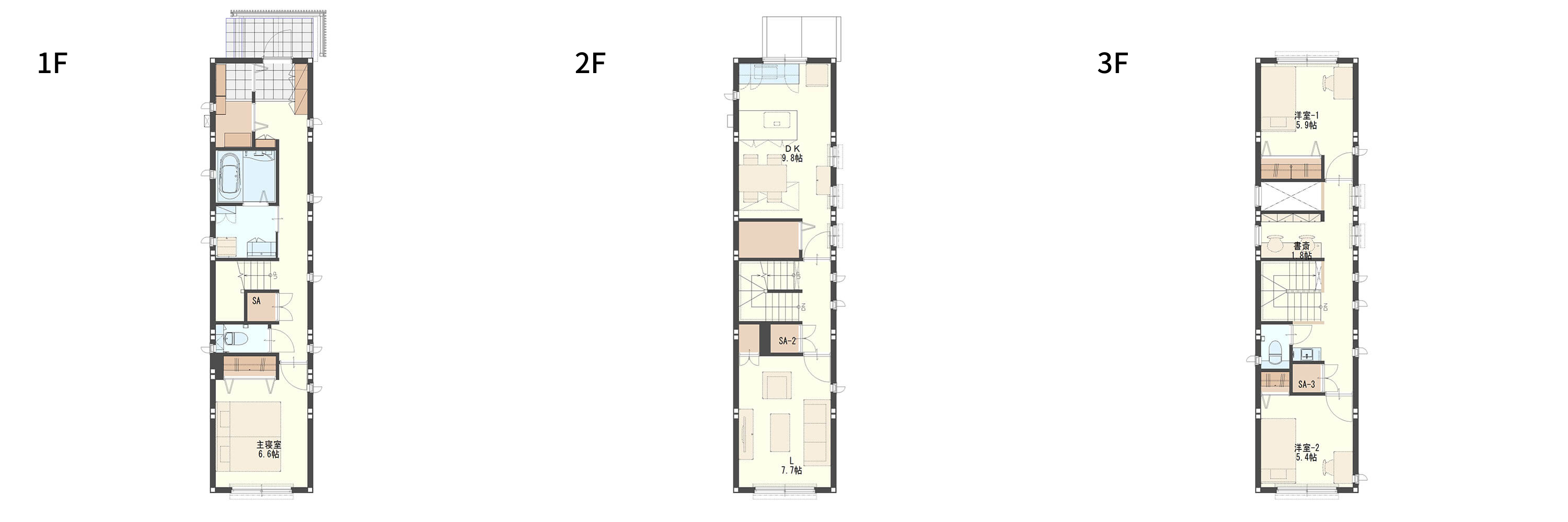 【注文住宅】細長い家の間取り実例！メリット・デメリット、おしゃれな空間にするポイントも | 住まいづくりに役立つ情報サイト「home tag」