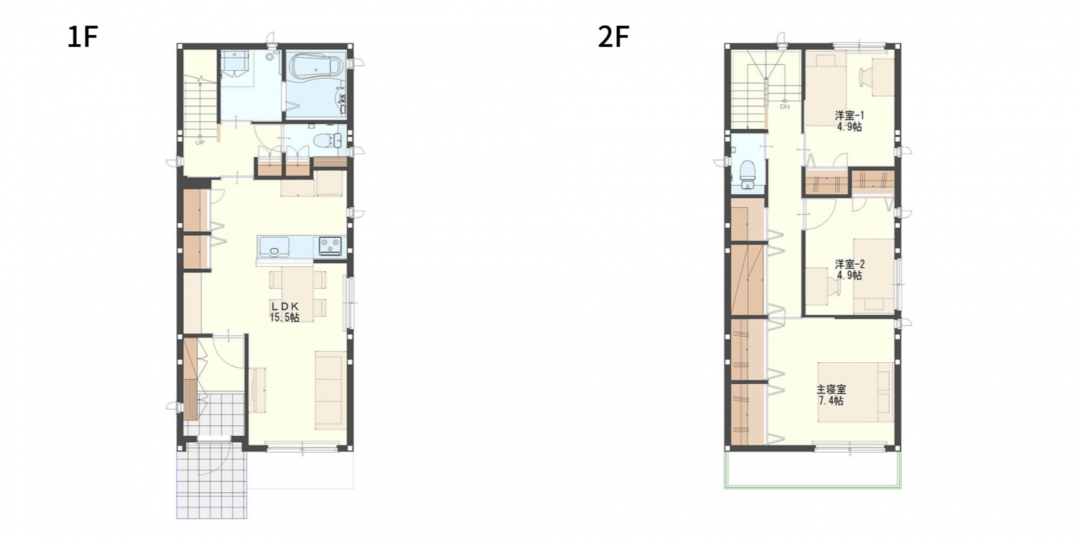 【注文住宅】細長い家の間取り実例！メリット・デメリット、おしゃれな空間にするポイントも | 住まいづくりに役立つ情報サイト「home tag」