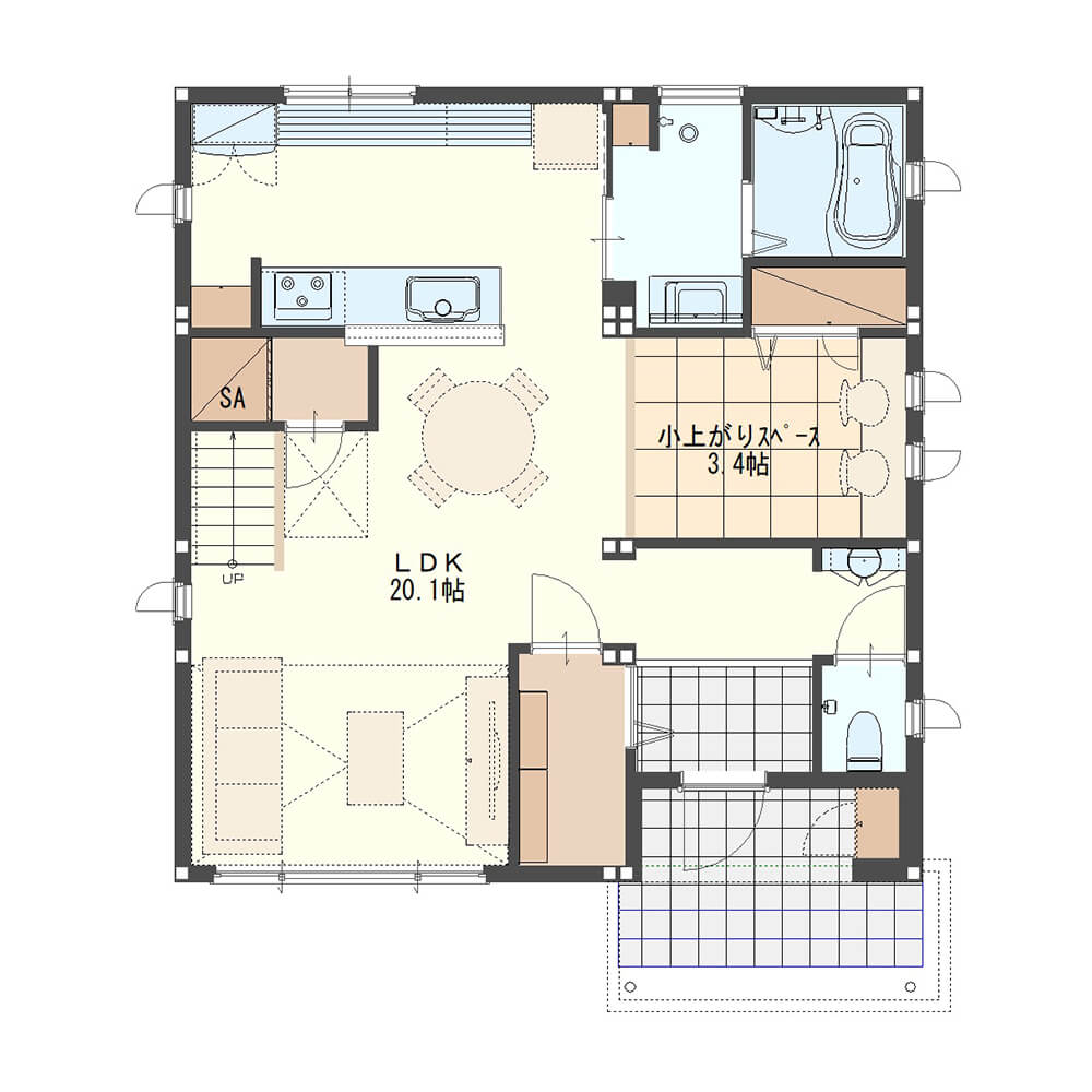 プランNo252 | よりどり間取り | 住宅・ハウスメーカーのトヨタホーム